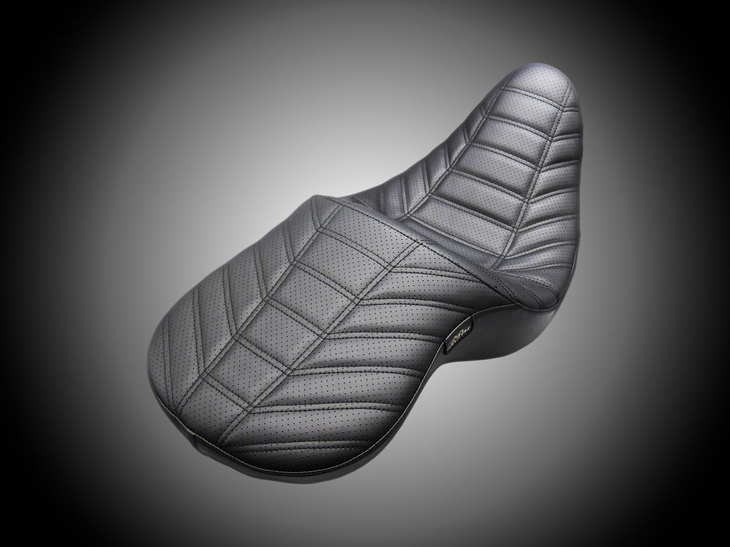 New!! Maverick Indy / Perforated Vinyl / Fits Softail Low Rider & Spor ...